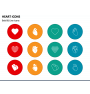 Pulse Heart Icons PowerPoint Template - PPT Slides | SketchBubble