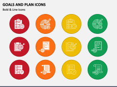 Goals And Plan Icons for PowerPoint and Google Slides - PPT Slides