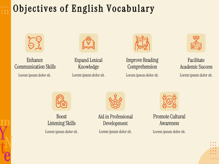 Free - English Vocabulary Theme for PowerPoint and Google Slides - PPT ...