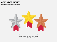 Gold Silver Bronze PowerPoint and Google Slides Template - PPT Slides