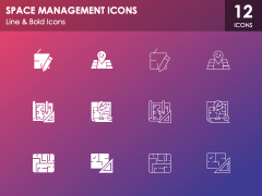 Space Management Icons for PowerPoint and Google Slides - PPT Slides