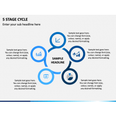 Stairs With 5 Stages PowerPoint Template - PPT Slides | SketchBubble