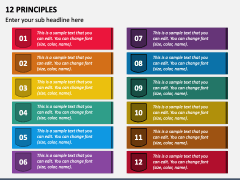 12 Principles PowerPoint Template and Google Slides Theme