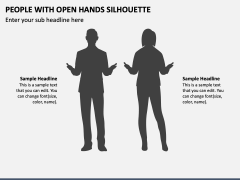 People With Open Hands Silhouette for PowerPoint and Google Slides ...