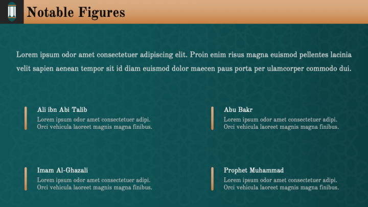 Free - Islamic History Thesis Presentation for PowerPoint and Google Slides