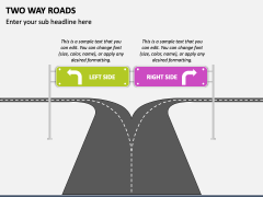Two Way Roads for PowerPoint and Google Slides - PPT Slides