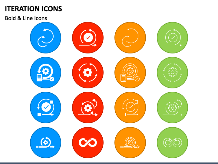 Iteration Icons for PowerPoint and Google Slides - PPT Slides