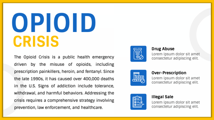 Opioid Crisis PowerPoint and Google Slides Template - PPT Slides