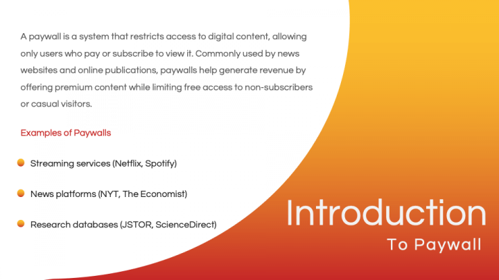 Paywall PowerPoint and Google Slides Template - PPT Slides