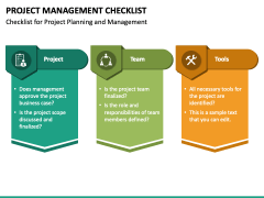 Project Management Checklist PowerPoint and Google Slides Template ...
