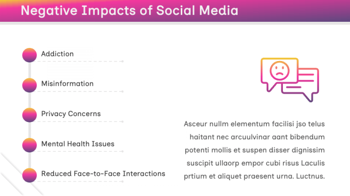 Free - Impact of Social Media PowerPoint and Google Slides Template ...
