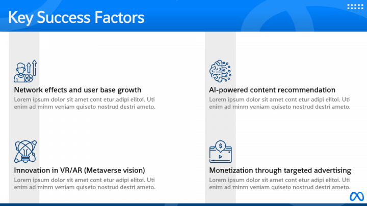Free - Meta Case Study PowerPoint and Google Slides Template - PPT Slides