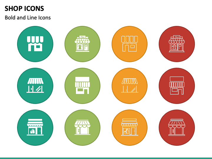 Shop Icons for PowerPoint and Google Slides - PPT Slides