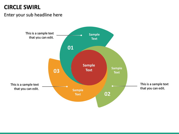 Circle Swirl PowerPoint Template | SketchBubble