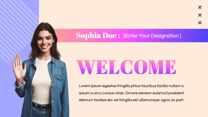Welcome Page for PowerPoint and Google Slides - PPT Slides