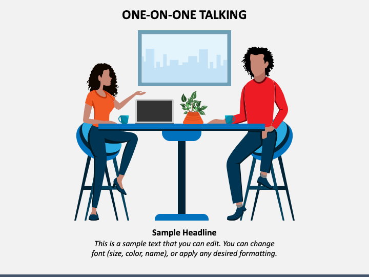 One-on-One Talking Illustration for PowerPoint and Google Slides - PPT ...