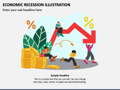 Economic Recession Illustration for PowerPoint and Google Slides - PPT Slides