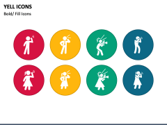 Yell Icons for PowerPoint and Google Slides - PPT Slides