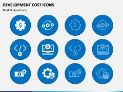 Development Cost Icons for PowerPoint and Google Slides - PPT Slides
