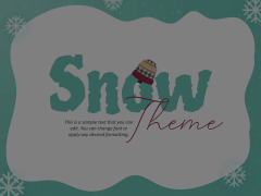 Free - Snow Theme for PowerPoint and Google Slides