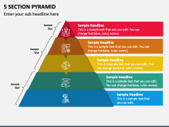 5 Section Pyramid PowerPoint Presentation Slides - PPT Template