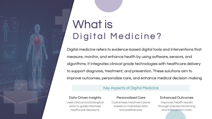 Digital Medicine PowerPoint and Google Slides Template - PPT Slides