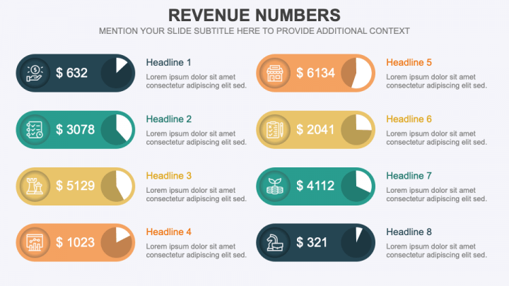 Revenue Numbers PowerPoint and Google Slides Template - PPT Slides