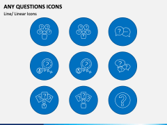 Any Questions Icons for PowerPoint and Google Slides - PPT Slides