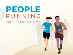 Free - People Running Presentation Theme for PowerPoint and Google Slides