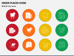 Order Placed Icons for PowerPoint and Google Slides - PPT Slides