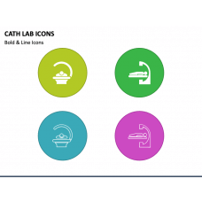 Laboratory Icons PowerPoint Template - PPT Slides