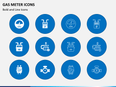 Gas Meter Icons for PowerPoint and Google Slides - PPT Slides