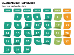 PowerPoint Calendar 2020 | SketchBubble