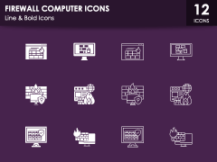 Firewall Computer Icons for PowerPoint and Google Slides - PPT Slides