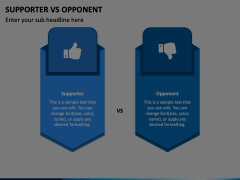 Supporter Vs Opponent PowerPoint and Google Slides Template - PPT Slides