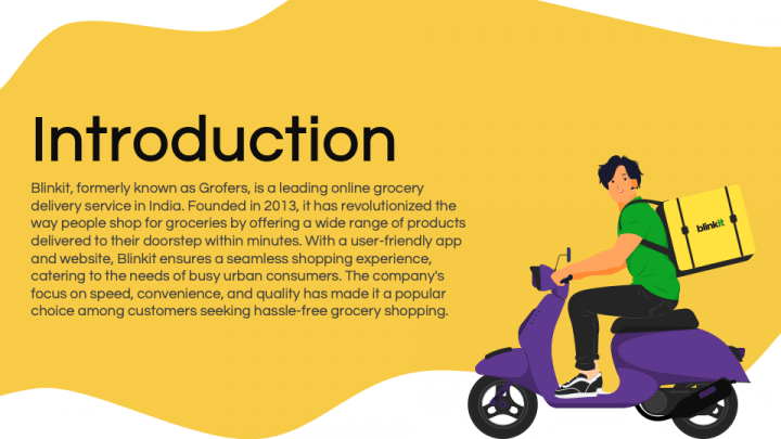 Free - Blinkit Case Study Presentation for PowerPoint and Google Slides - PPT Slides