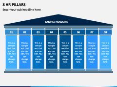 8 HR Pillars PowerPoint Template - PPT Slides