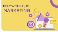 Below The Line Marketing PowerPoint and Google Slides Template - PPT Slides