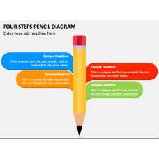 Pencil Diagram PowerPoint Template and Google Slides Theme