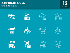 Air Freight Icons for PowerPoint and Google Slides - PPT Slides