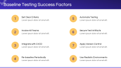 Baseline Testing PowerPoint and Google Slides Template - PPT Slides