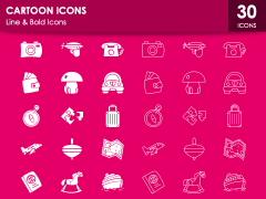 Cartoon Icons for PowerPoint and Google Slides - PPT Slides
