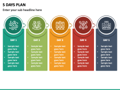 5 Days Plan PowerPoint Template - PPT Slides