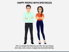 Free - Happy People with Spectacles Illustration for PowerPoint and ...
