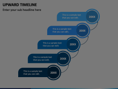 Upward Timeline PowerPoint and Google Slides Template - PPT Slides