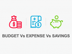 Budget Vs Expense Vs Savings PowerPoint and Google Slides Template ...