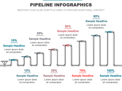 Horizontal Pipeline Infographics for PowerPoint and Google Slides