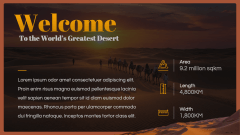 Free - Sahara Desert Theme for PowerPoint and Google Slides - PPT Slides