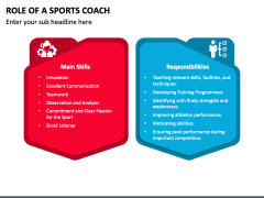 Role of a Sports Coach PowerPoint and Google Slides Template - PPT Slides