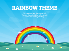 Free Rainbow Presentation Theme for PowerPoint and Google Slides